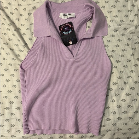 Double Zero | Tops | Double Zero Light Purple Collared Shirt | Poshmark